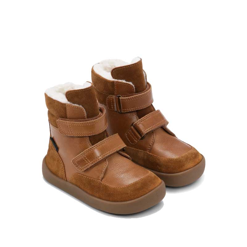 Bundgaard Kids Basil Boots Cognac | Warm Waterproof Barefoot