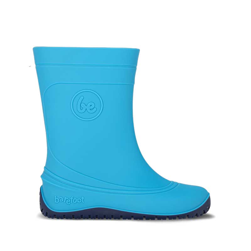 Be Lenka Pudds Aqua Blue | Kids Barefoot Rubber Boots